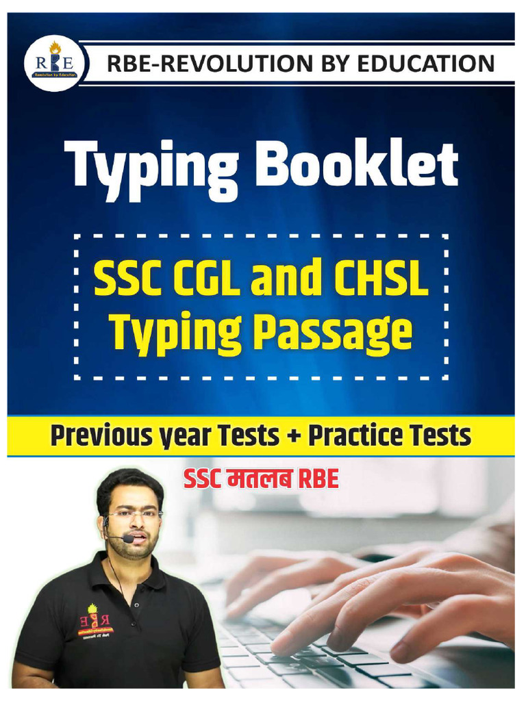 Typing Booklet SSC CGL CHSL Typing Passage by RBE | PDF | Climate