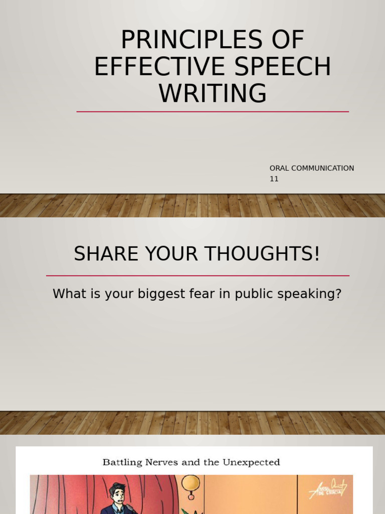 Effective Speech Writing Principles | PDF | Public Speaking | Question