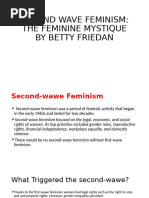 Betty Friedan - The Feminine Mystique | PDF | Feminism | Gender Studies