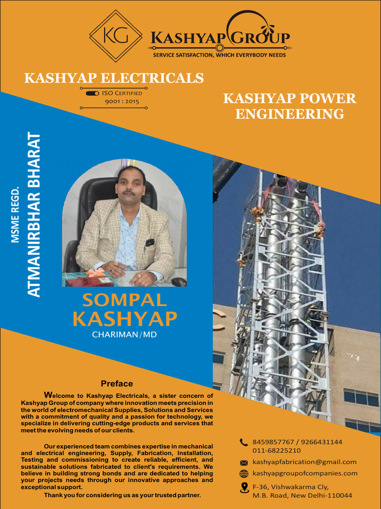 Kashyap Electricals Profile | PDF | Electrical Engineering | Temperature