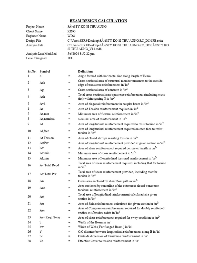 1FB Cal | PDF | Beam (Structure) | Applied And Interdisciplinary Physics