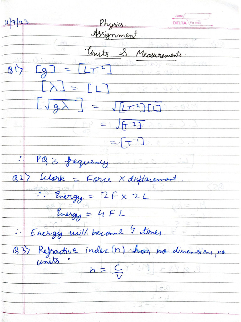 Phy Assignment | PDF
