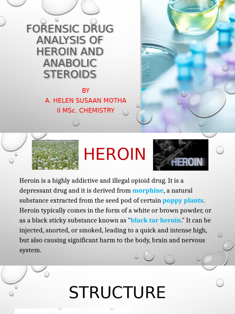 Forensic Drug Analysis of Heroin and Anabolic Steroids | PDF | Mass ...