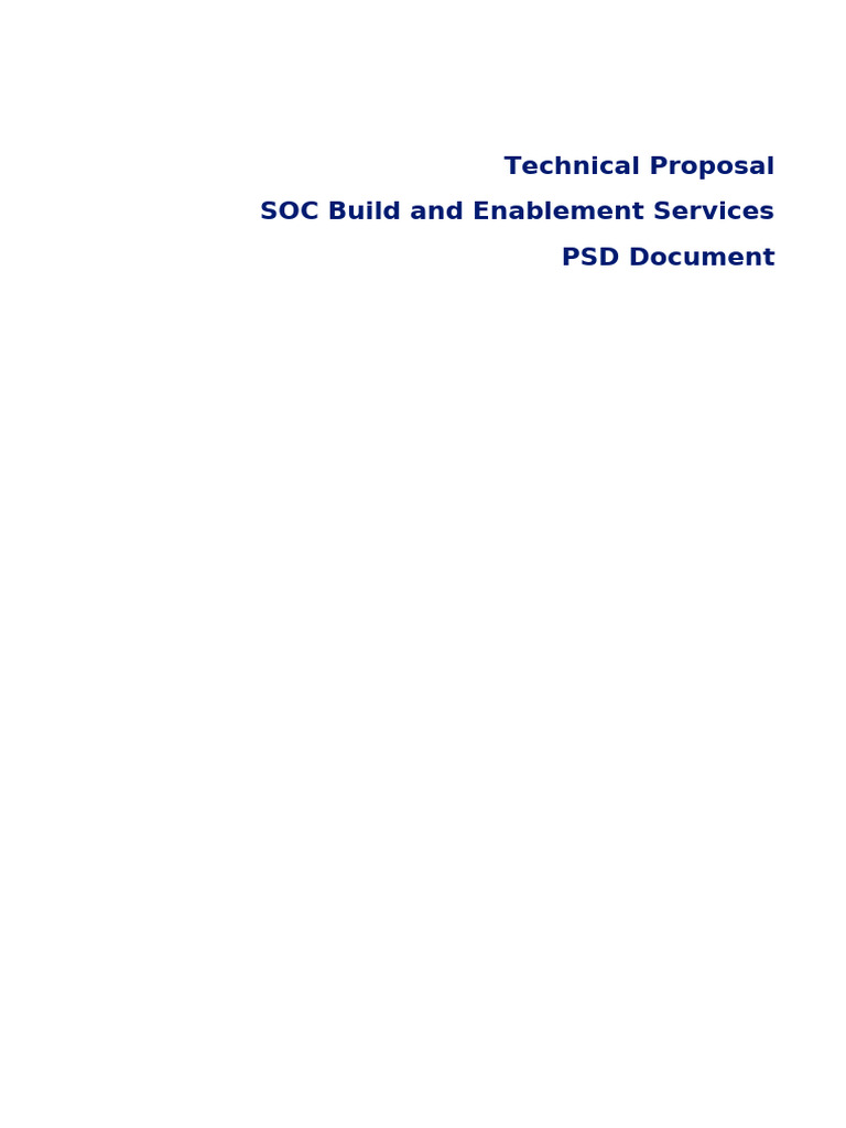 Soc Technical Proposal | PDF | Computer Security | Security
