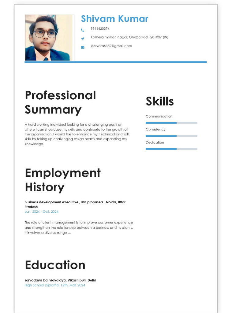 Shivam Resume PDF | PDF