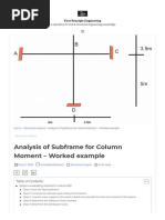 Subframe Analysis: Moment Distribution | PDF | Beam (Structure) | Structural Analysis