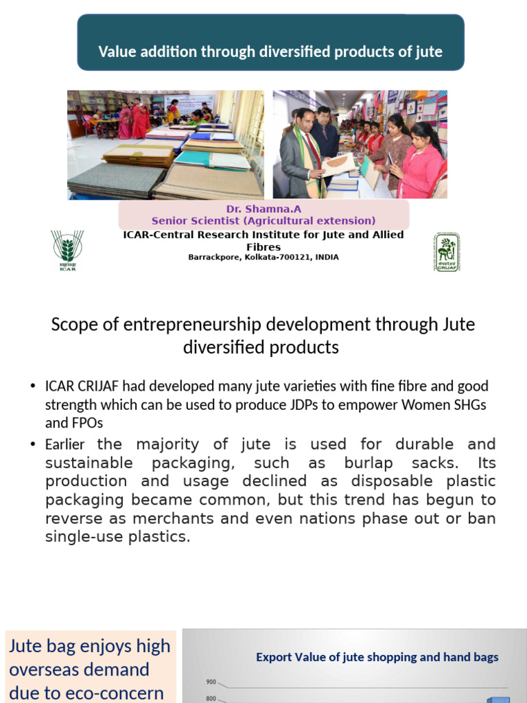 Jute Value Addition | PDF | Jute | Economies