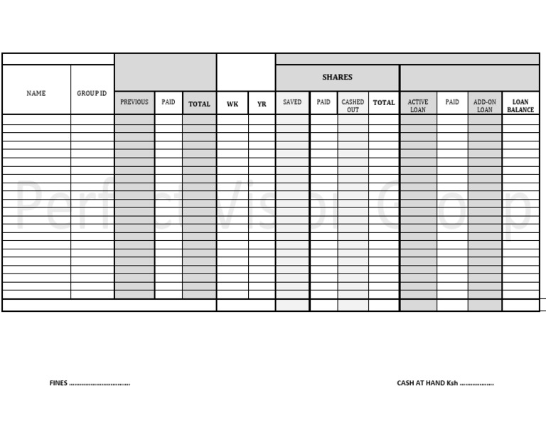2024 PVG Collection Sheet | PDF