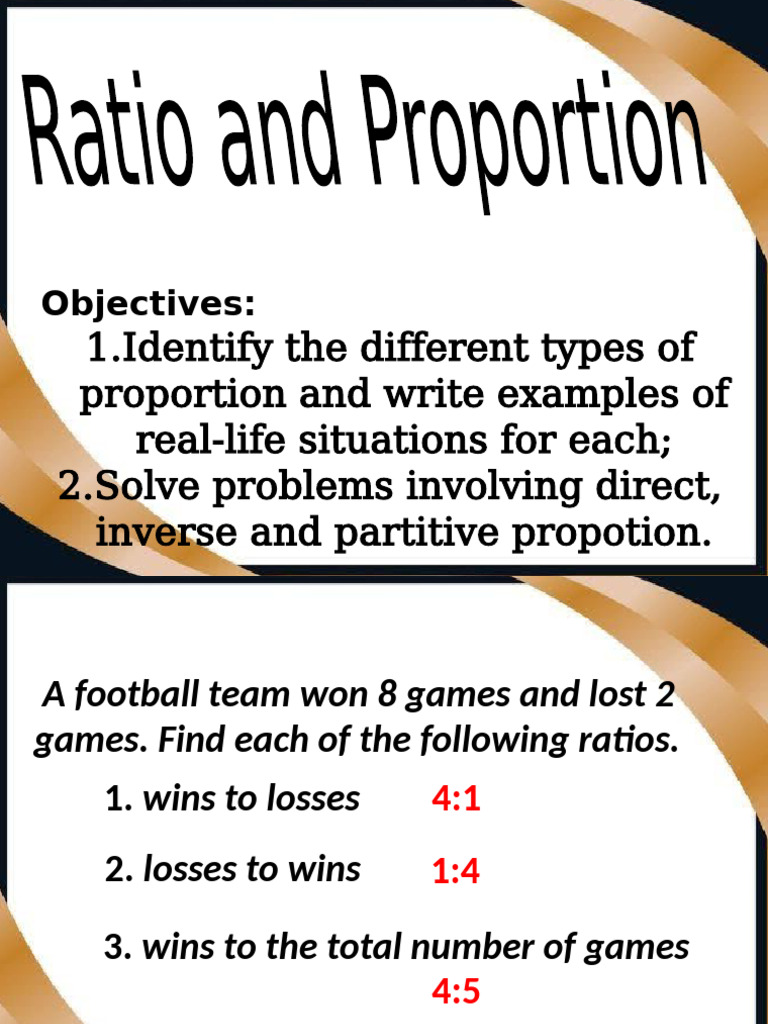 Ratio and Proportion | PDF | Mathematics