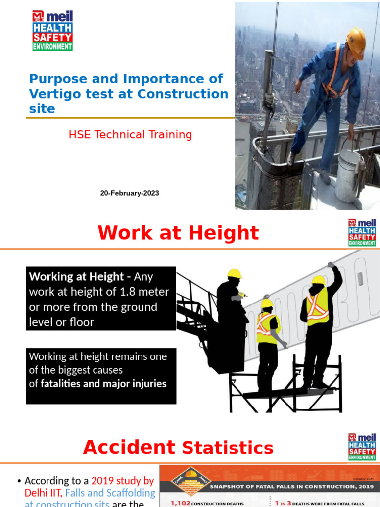 Purpose and Importance of Vertigo Test at Construction Site | PDF ...