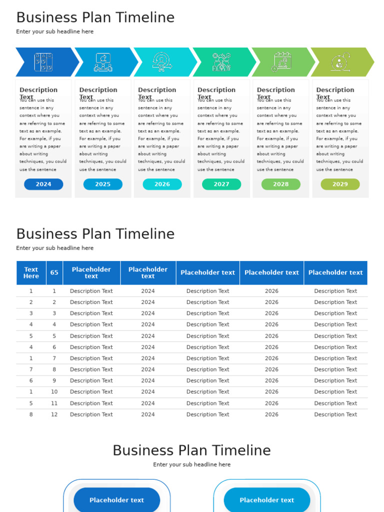 Business Plan Timeline Overview | PDF | Writing