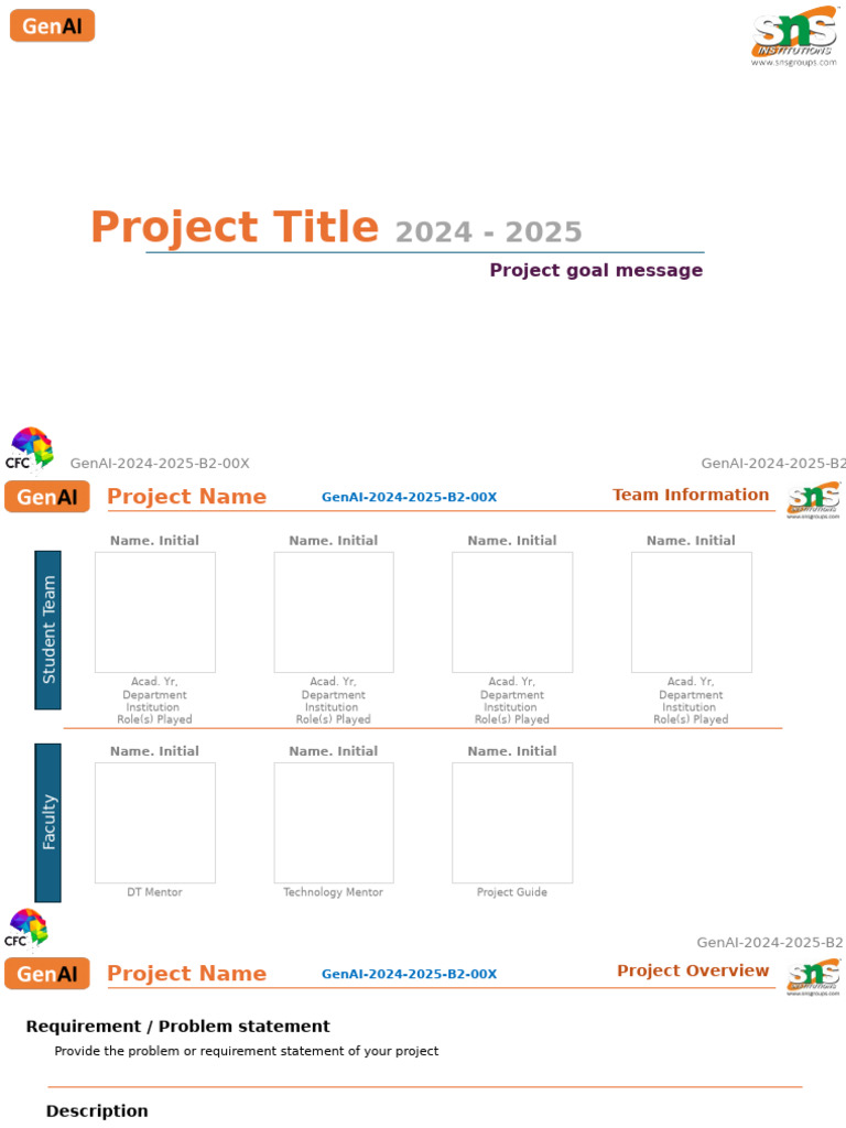 GenAI 2024 2025 B2 Presentation Template | PDF | Information Technology Management | Software ...