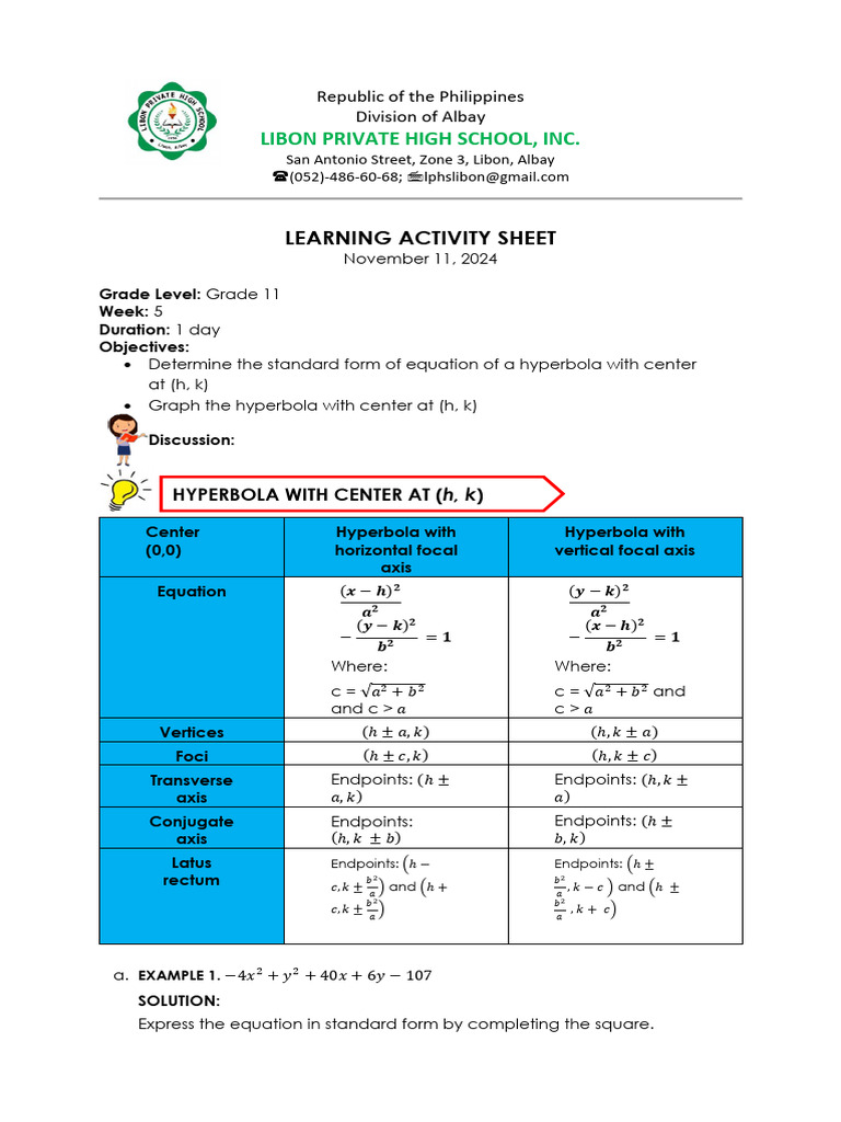 LAS_Q2W5_PRECAL_111124 | PDF | Geometric Shapes | Geometry