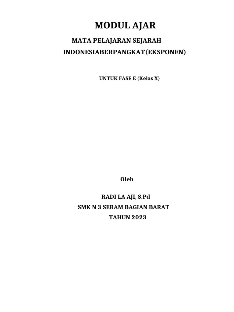Modul Ajar Terbaru | PDF