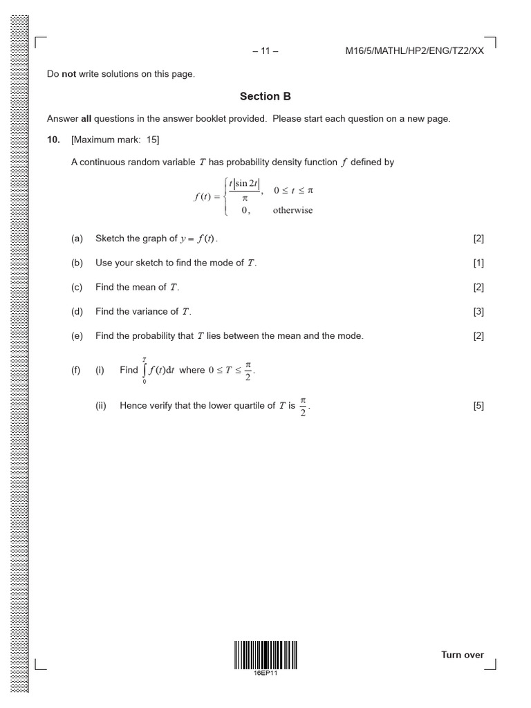 3x Continuous Random Variables + MS | PDF | Mathematical Relations ...