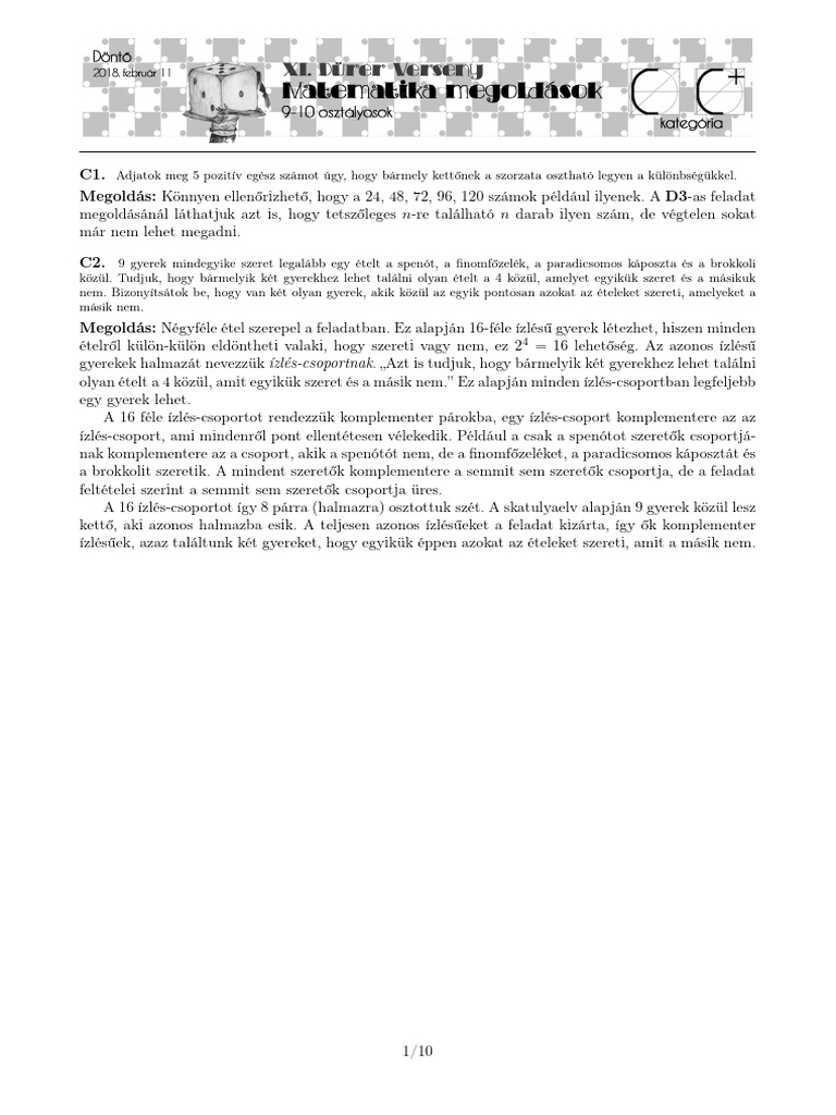 11KC Megoldasok | PDF