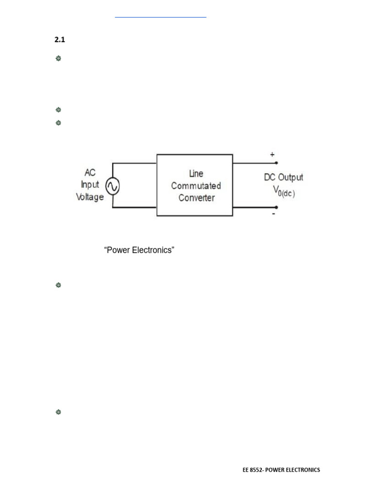EE3591 Power Electronics Reg 2021 Notes (Unit II) | PDF | Rectifier ...