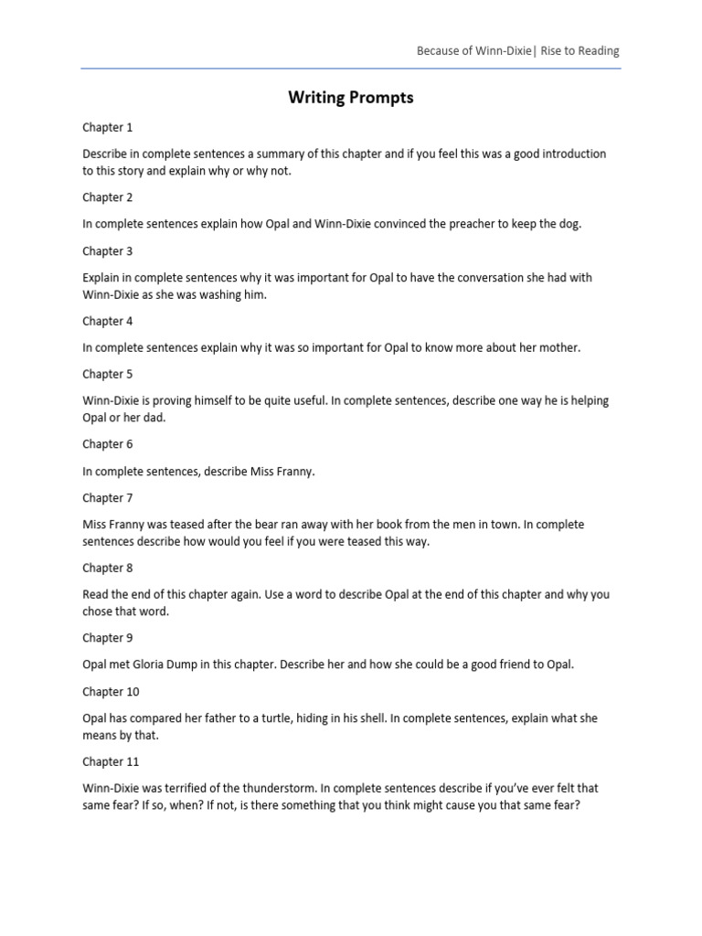 Writing Prompt | PDF