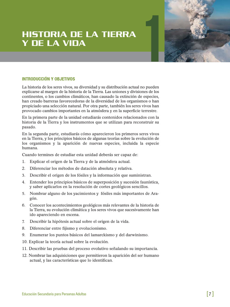 Historia de la Tierra y Evolución de la Vida | PDF | Tierra | Fósil