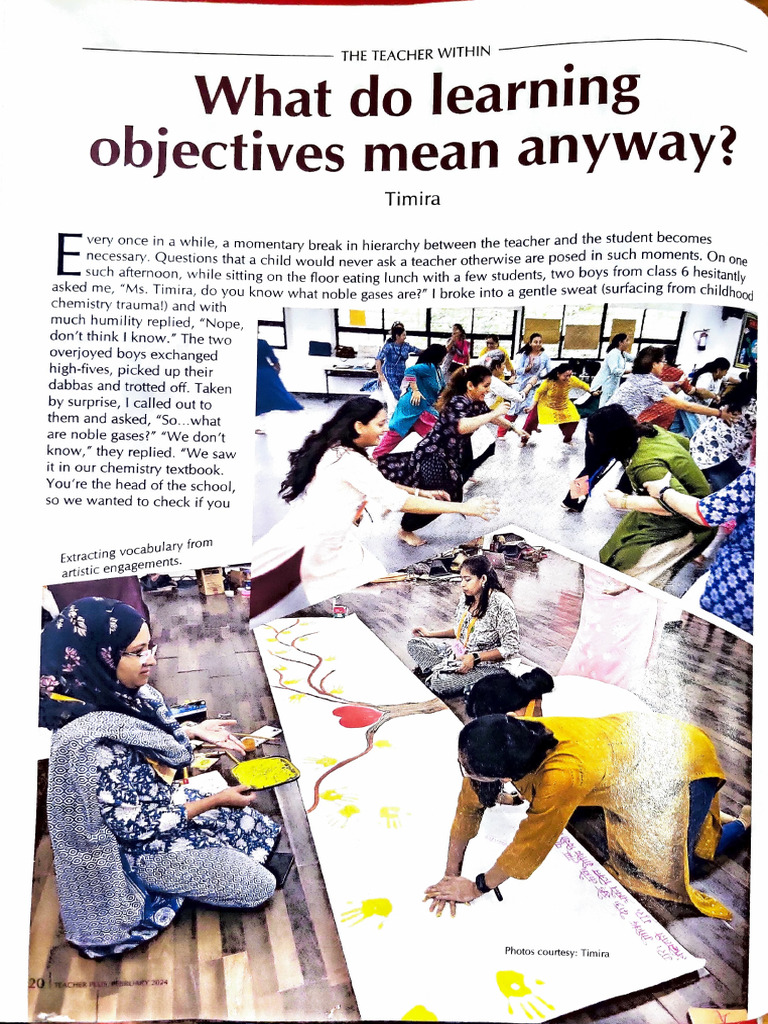 lerning objectives | PDF | Learning | Pedagogy