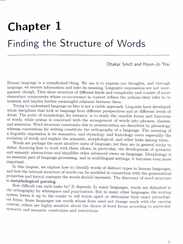 NLP Unit1 Finding The Structure of Words | PDF