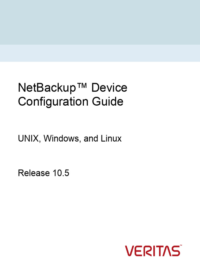 NetBackup105 DeviceConfig Guide | PDF | Device Driver | Operating System