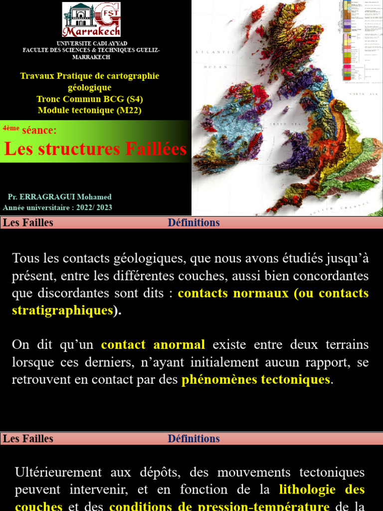 Structures et Types de Failles Géologiques | PDF | Faille (Géologie ...