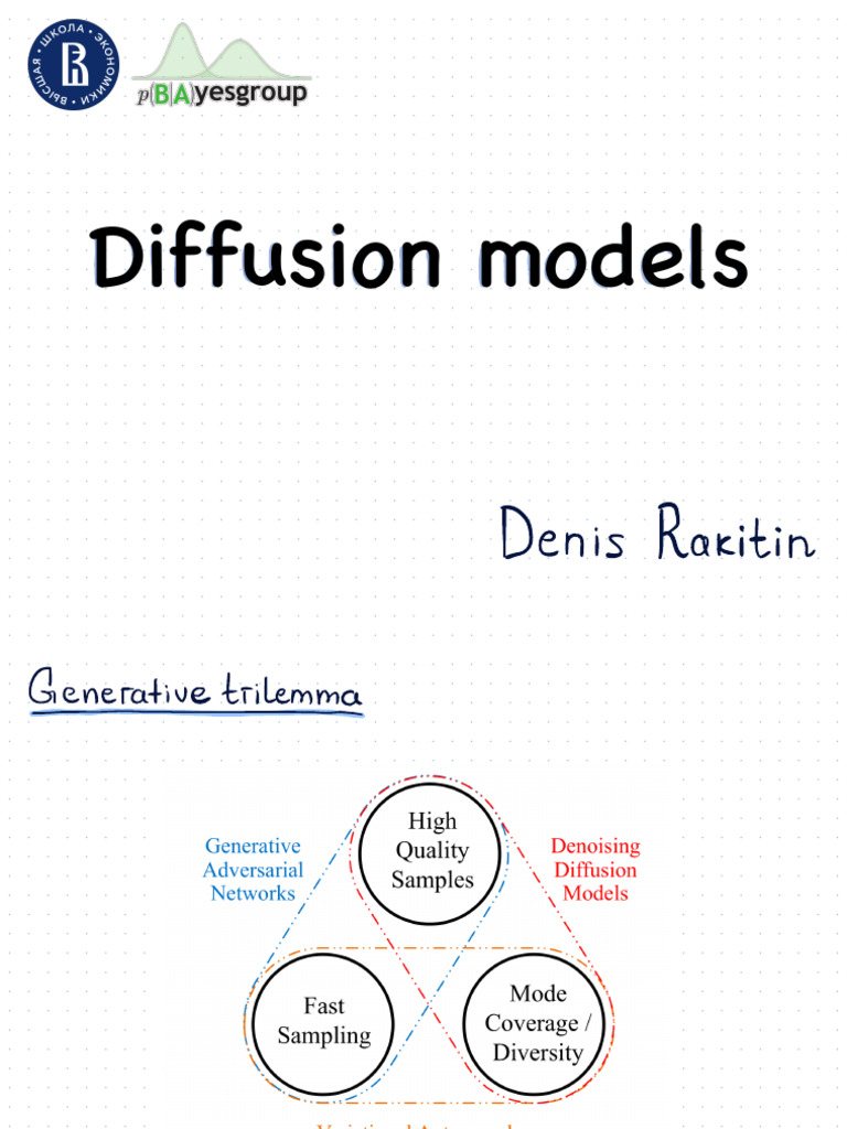 Diffusion Models Overview and Techniques | PDF | Equations | Applied ...