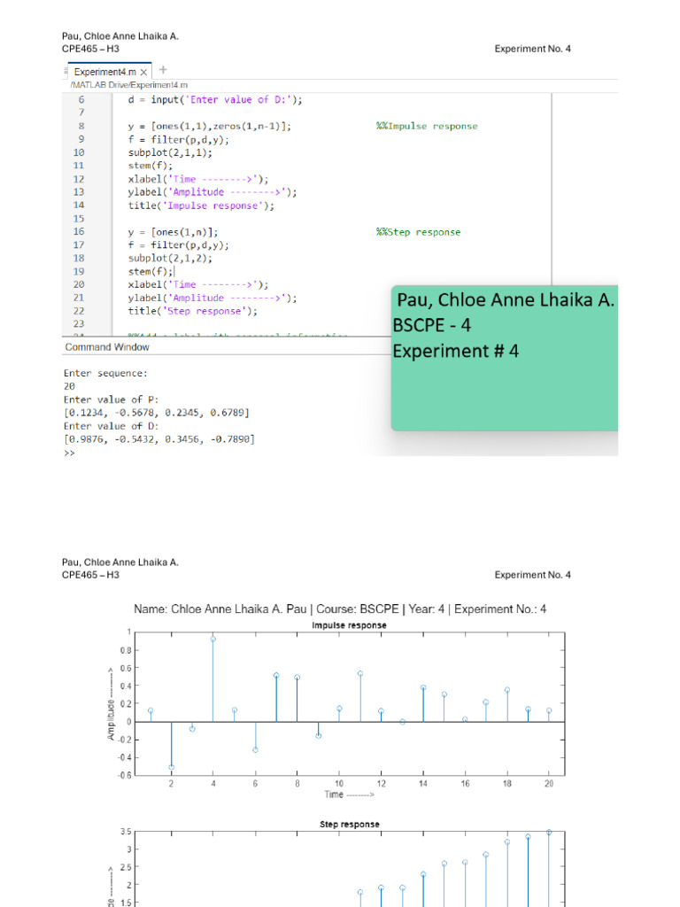 CPE465 Exp4 Pau | PDF