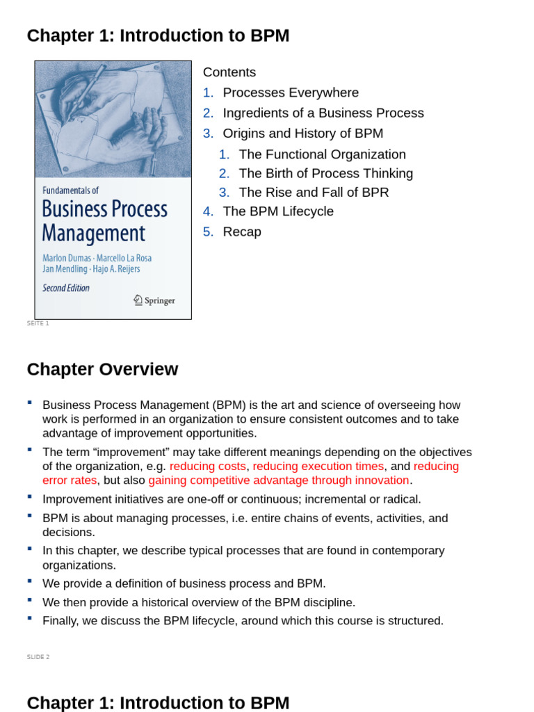 01 Introduction (2) | PDF | Business Process | Business Process Management