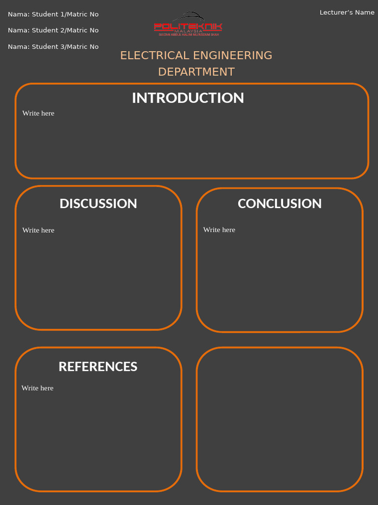Template Poster Mini Projek | PDF