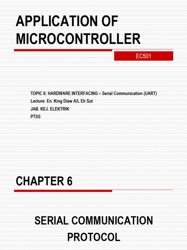 Ch5 UART | PDF | Computer Networking | Electrical Engineering