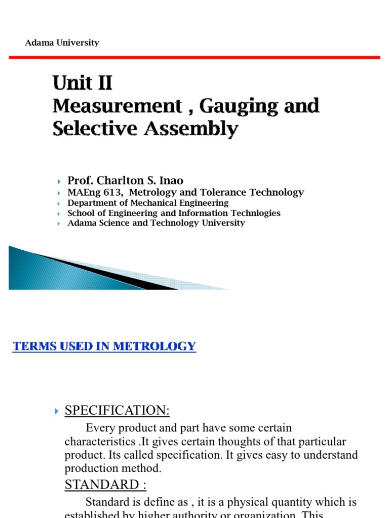 Unit 2 Standard For Length Measurement | PDF | Tools | Scientific ...