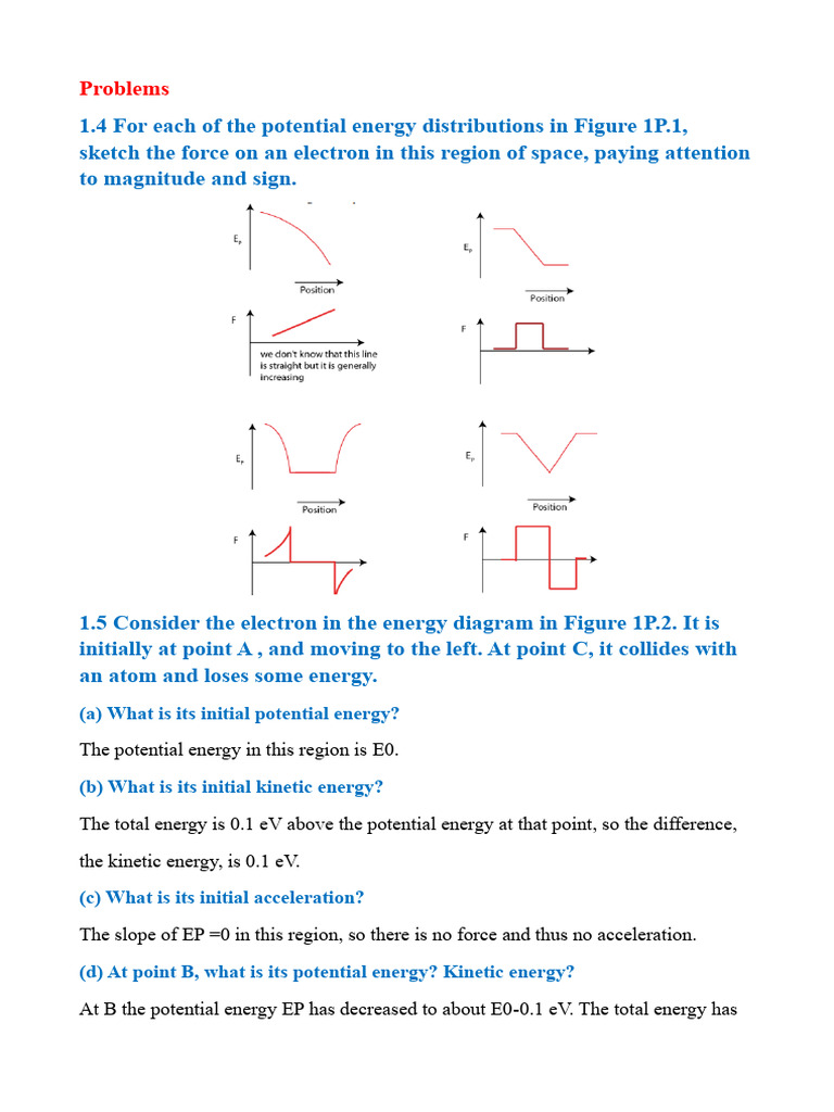 期中考 完整版 | PDF | Electron | Electronvolt