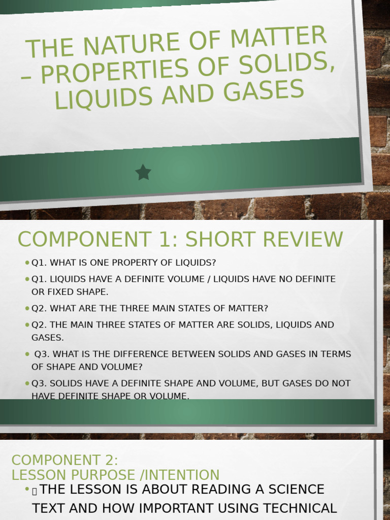 The Nature of Matter - Properties of Solids | PDF