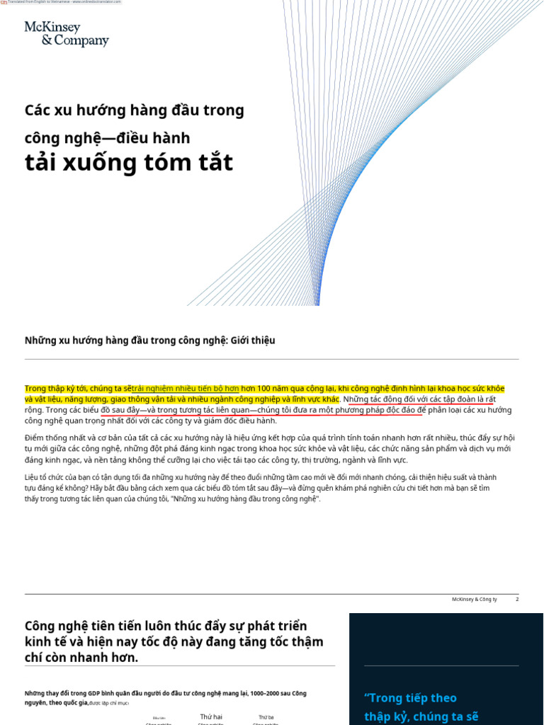 Tech Trends Exec Summary - En.vi (VN) | PDF