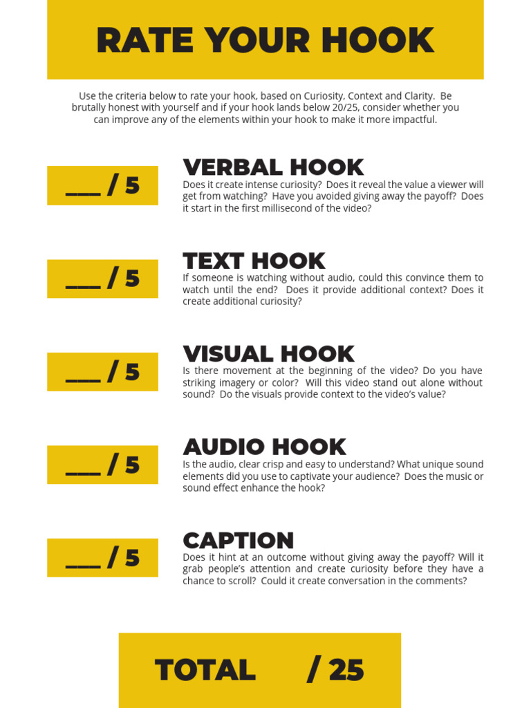 Rate Your Hook | PDF