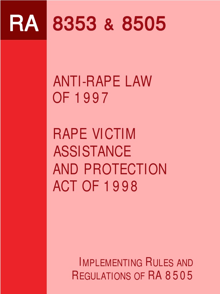 Republic Act 8505 and 8353 Anti-Rape Law | PDF | Rape | Prosecutor