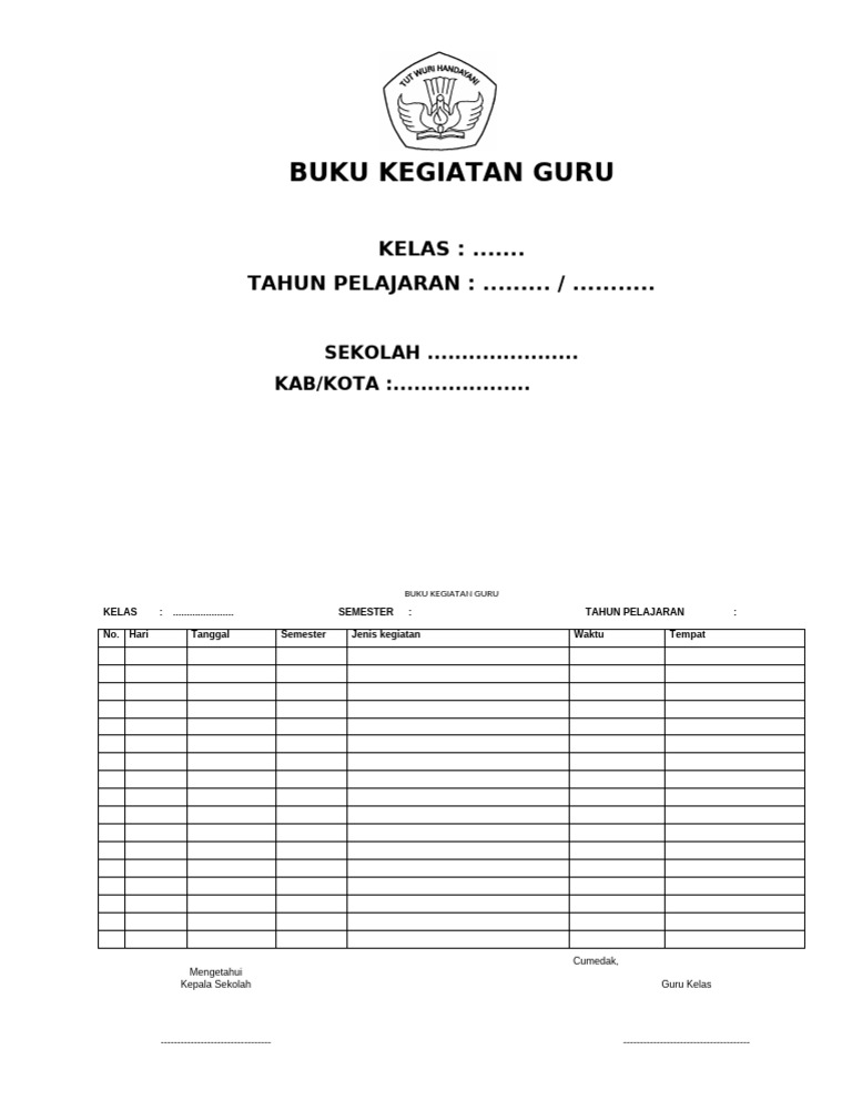 Buku Kegiatan Guru | PDF