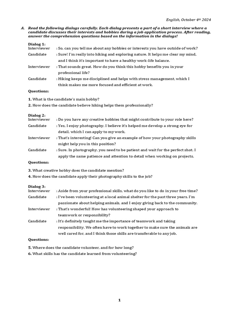 Application Letter Assignment | PDF