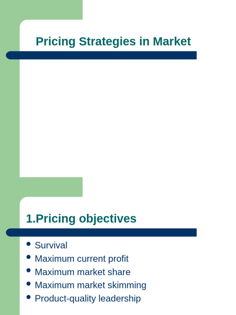 Lec 12 13 Pricing Strategies | PDF | Pricing | Prices