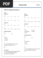 Level B: Unit 1 Vocabulary Answers | PDF
