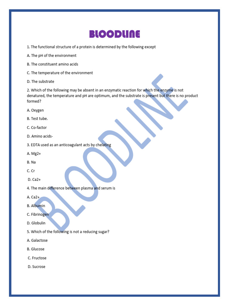 Bloodline 2 | PDF | Kidney | Glucose