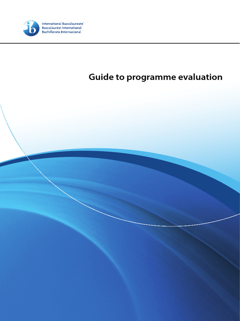 Guide To Program Evaluation | PDF | Program Evaluation | Evaluation