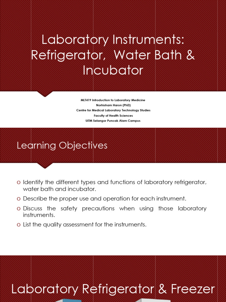 Ch3 - Refrigerator, Water Bath & Incubator | PDF | Refrigerator | Water