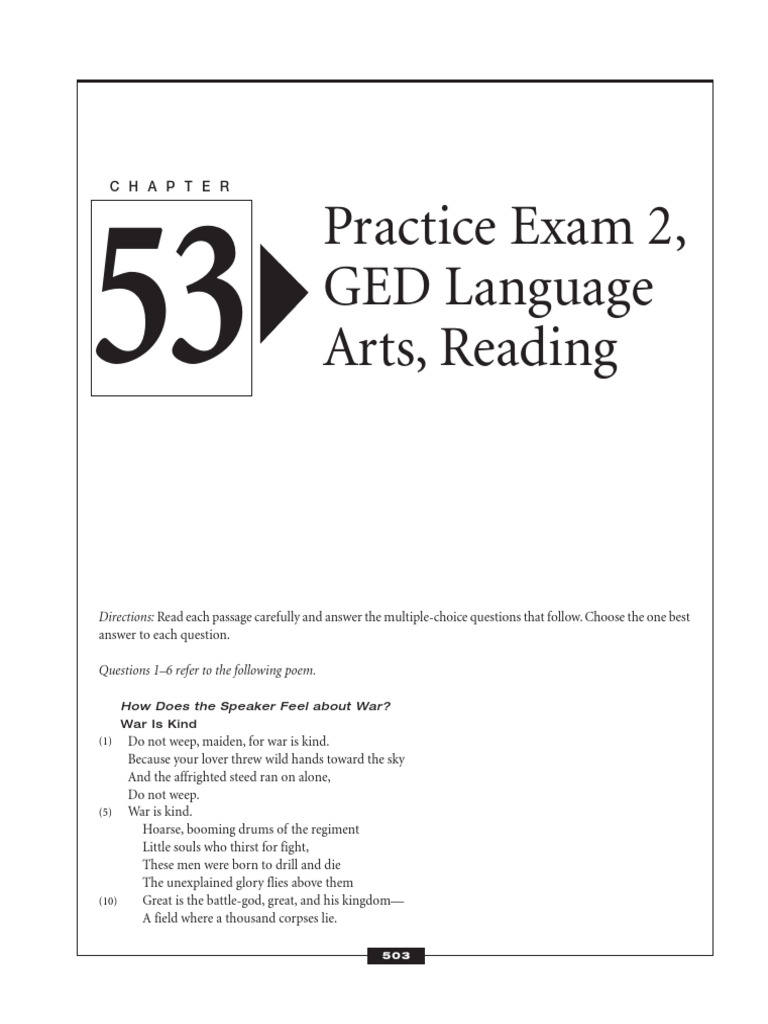 TP LE RLA Reading Practice 2 Q, A | PDF