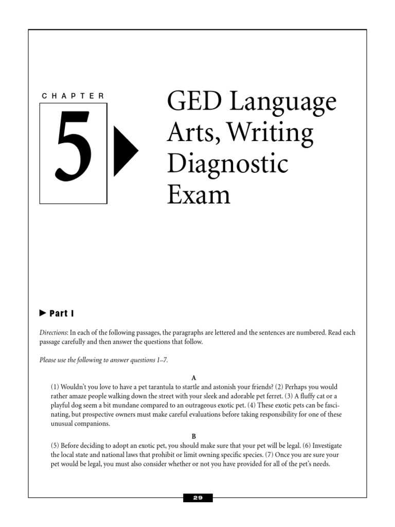 GED Language Arts Writing Exam Guide | PDF | Verb | Dvd