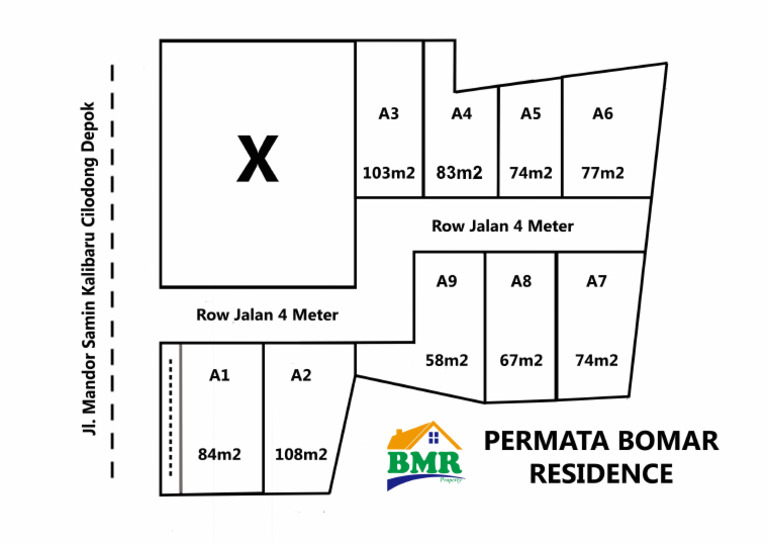 Site Plan Permata Bomar Residence | PDF