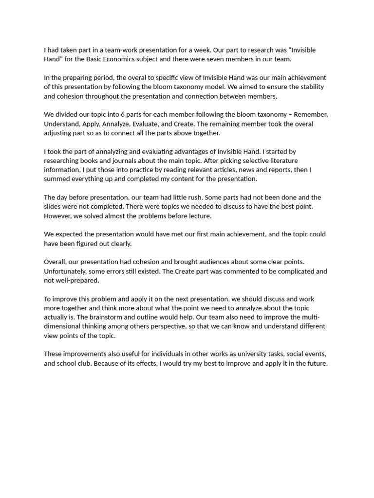 Reflective Writing 1 | PDF