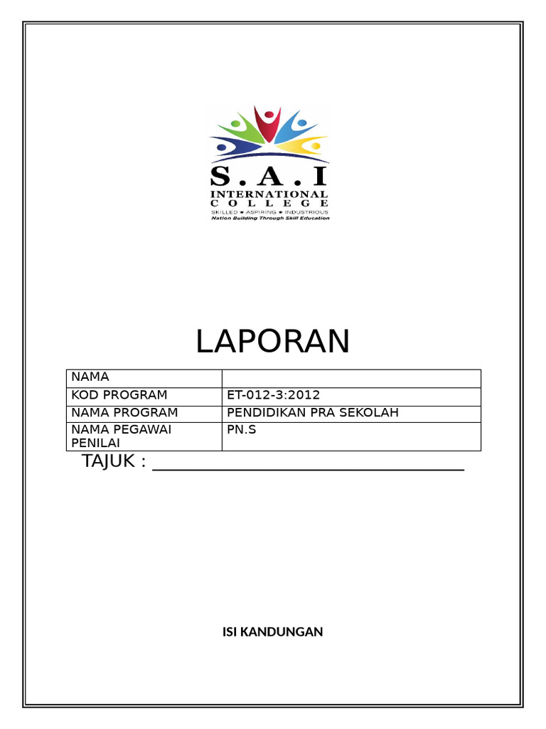 Format Laporan | PDF